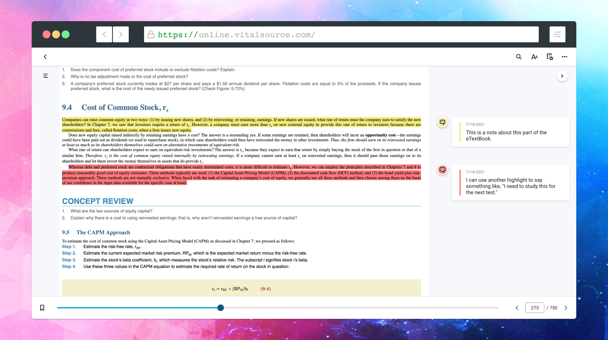 Bookshelf eTextBook Margin Notes – Bookshelf Support